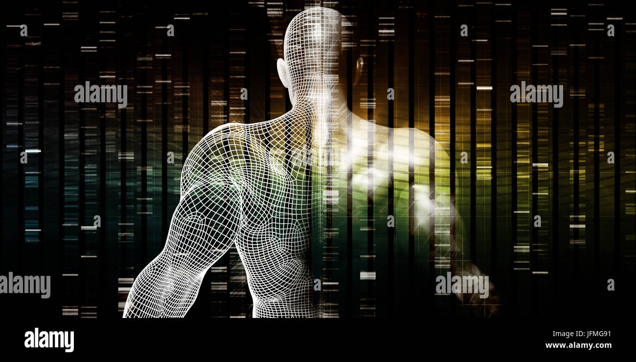 Genetic Research on Human Body DNA Structure Stock Photo - Alamy
