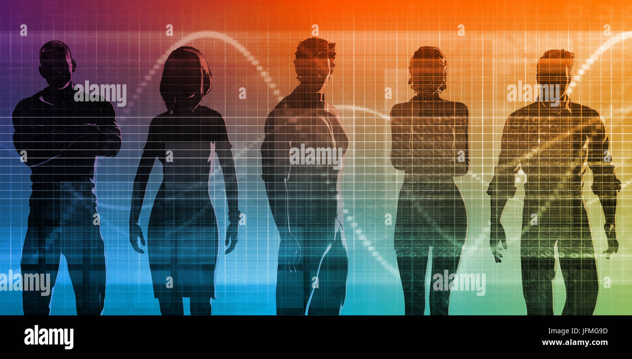 Technology People Pairing as a Business IT Concept Stock Photo - Alamy
