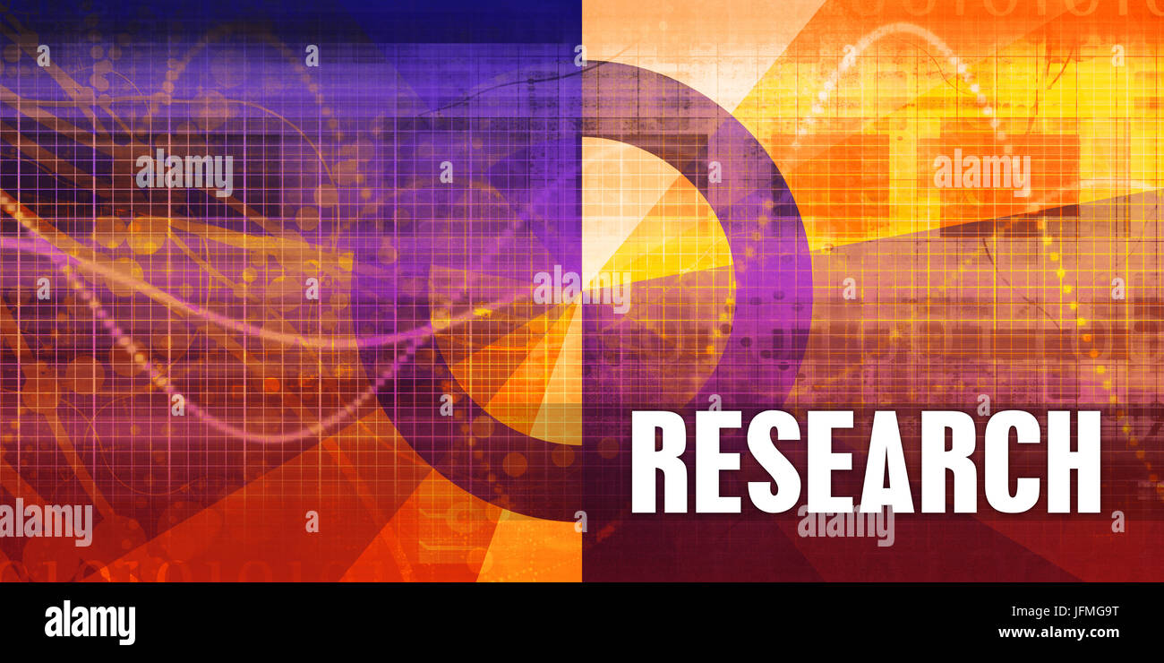 Research Focus Concept on a Futuristic Abstract Background Stock Photo ...