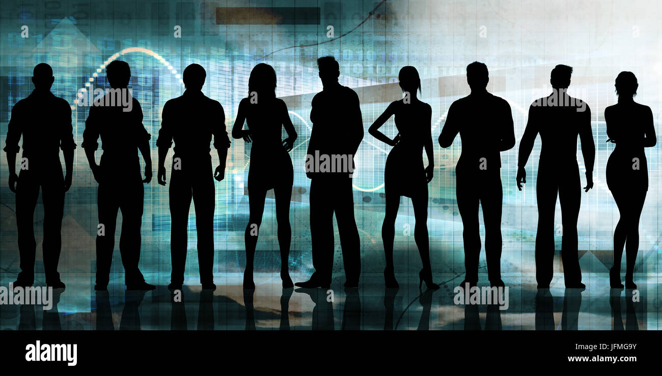 Confident Business Team of Professionals in Suits Stock Photo - Alamy