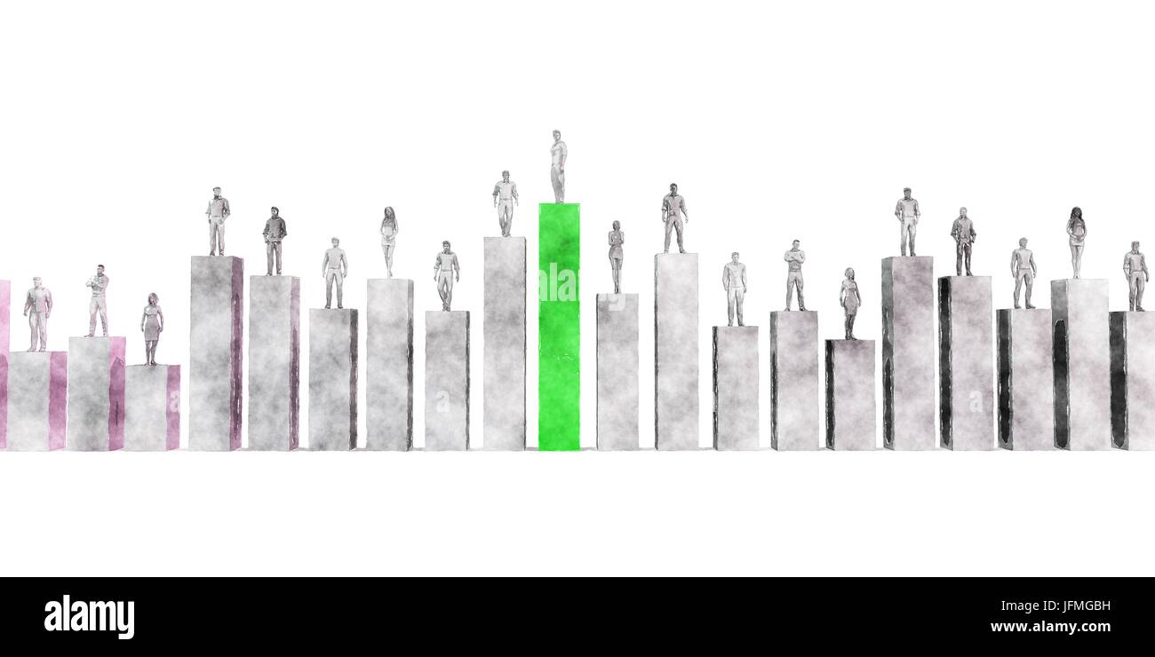 Business Management Strategy and Development as a Chart Concept Stock ...