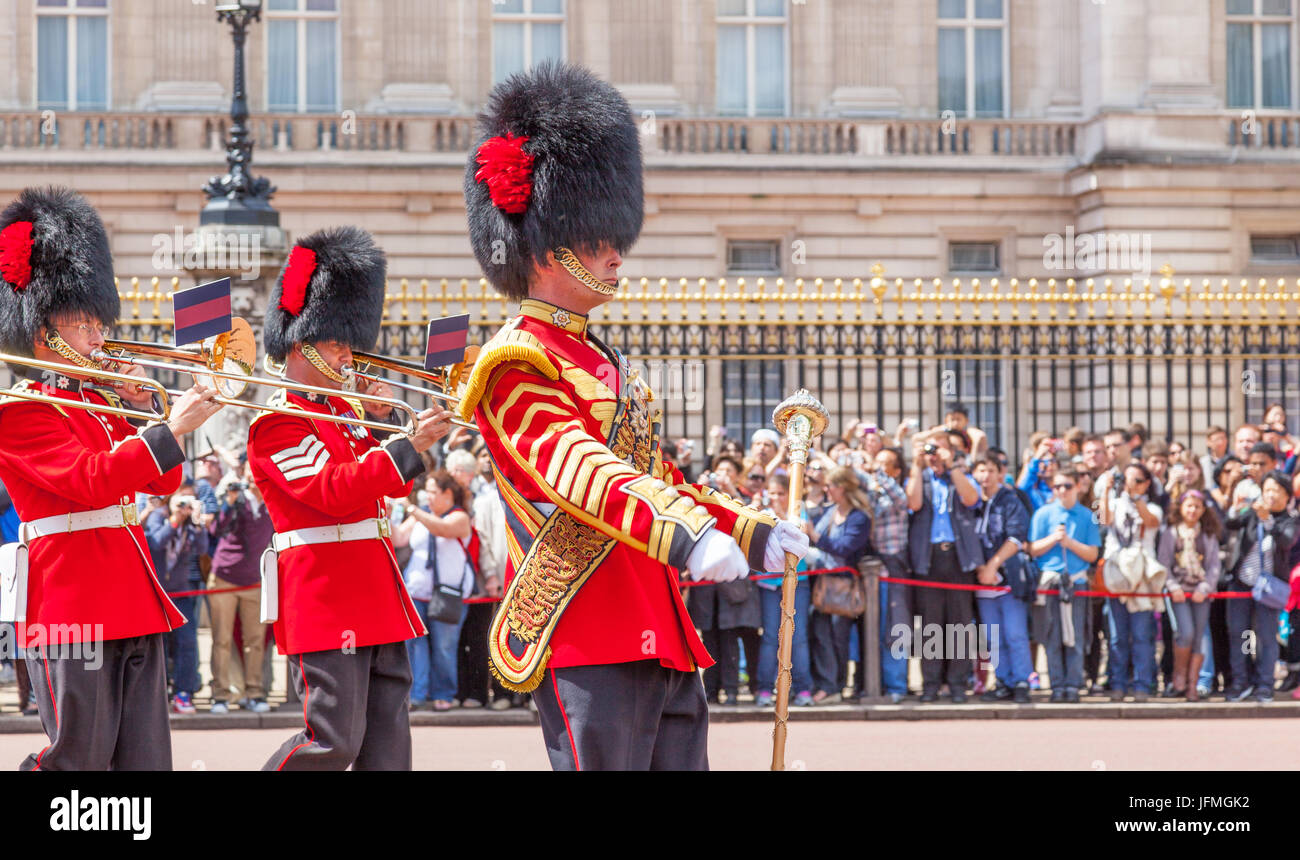 LONDON, UNITED KINGDOM – JULY 11, 2012: Led by a smart Drum Major, the ...