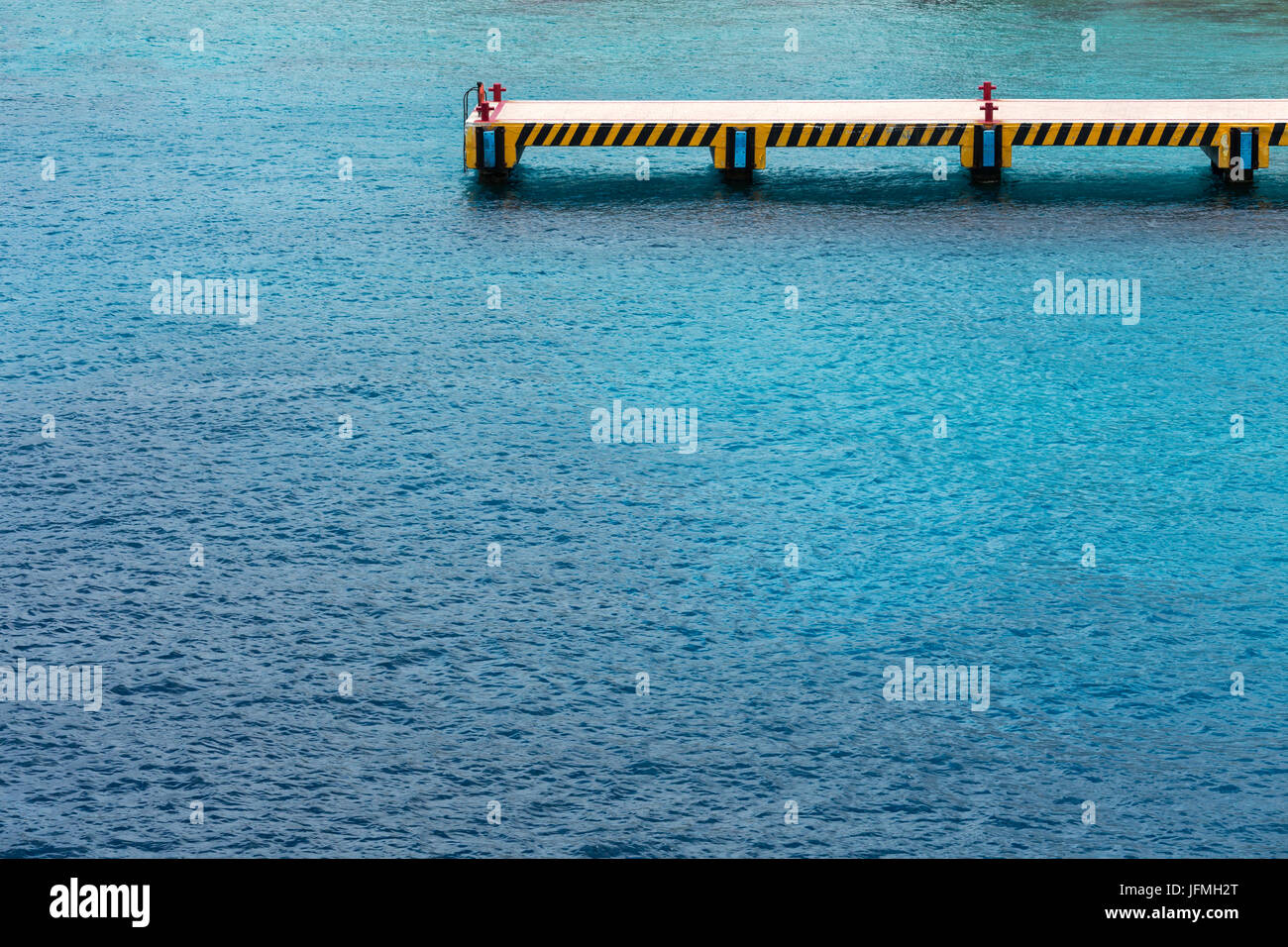 commercial boat dock for large ships empty Stock Photo - Alamy
