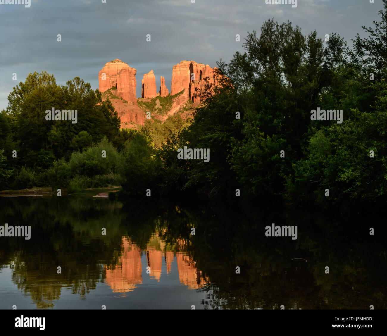 Cathedral Rock,Sedona at Sunset Stock Photo - Alamy