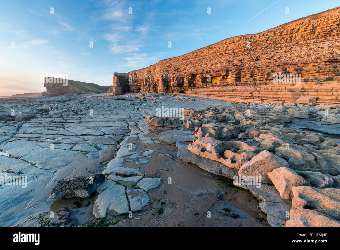 Nash Point, Monknash Coast of the Vale of Glamorgan, Wales, United ...