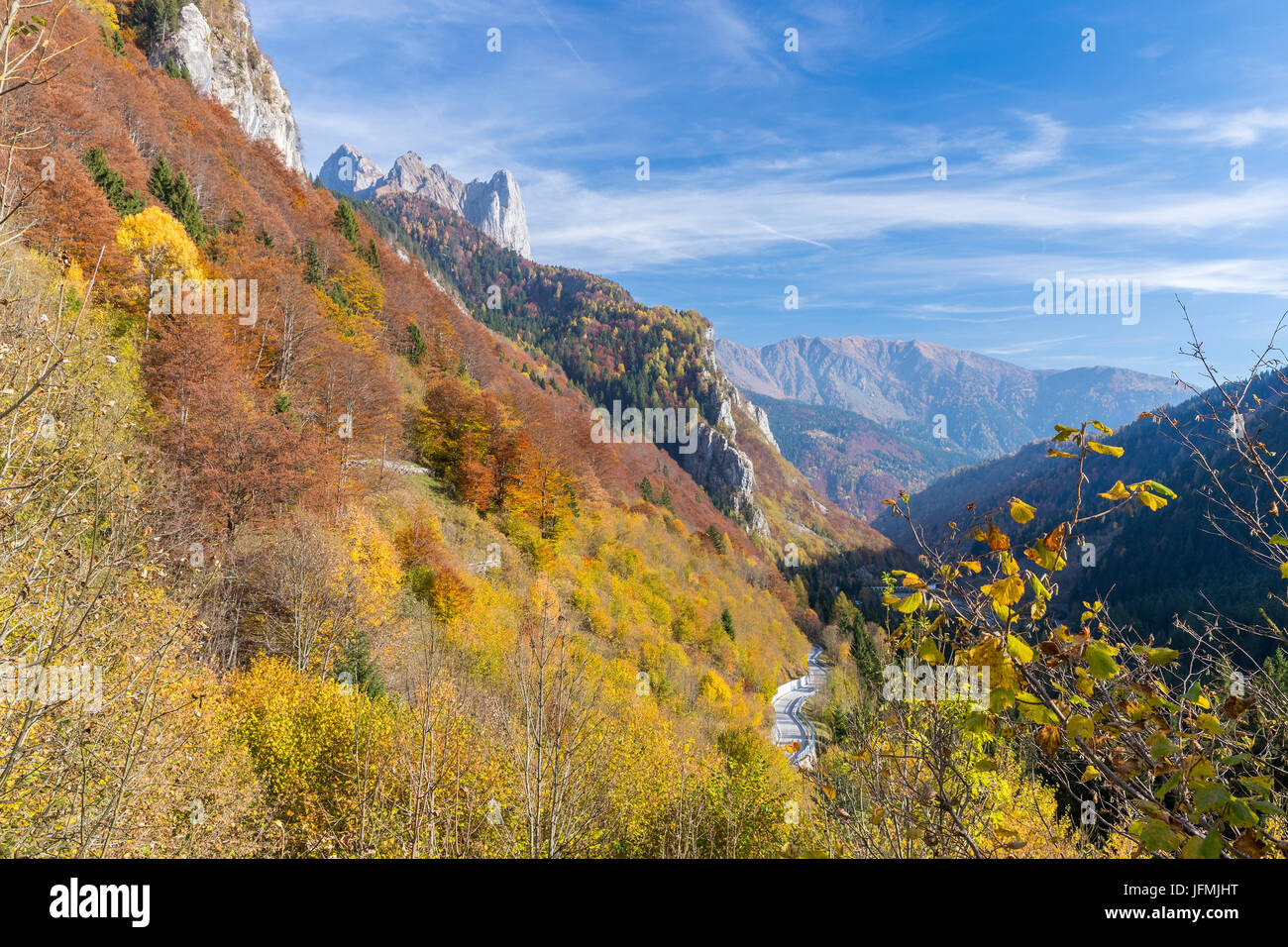 Passo di Monte Croce Carnico in the Carnic Alps, Paluzza, Province of ...