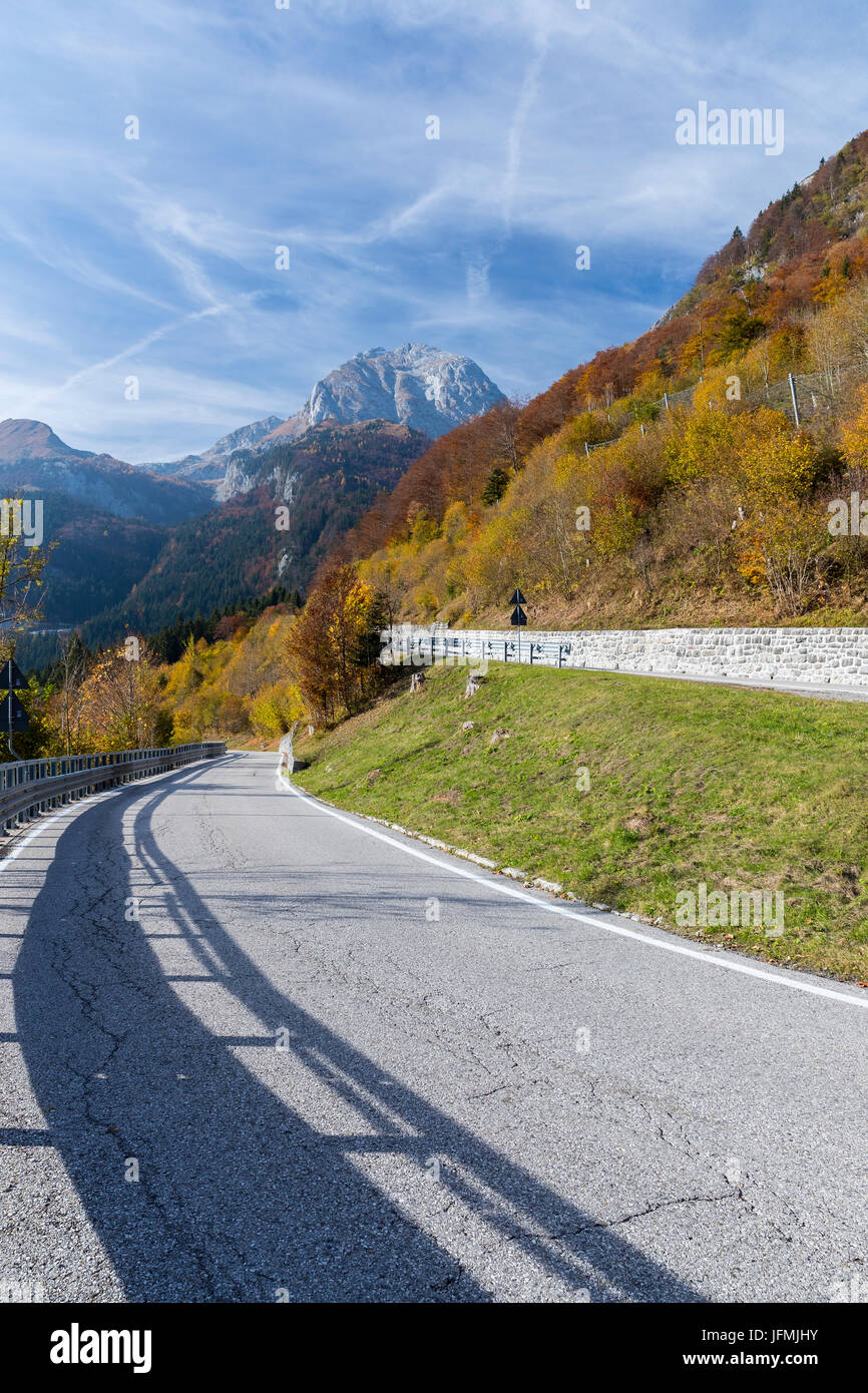 Passo di Monte Croce Carnico in the Carnic Alps, Paluzza, Province of ...