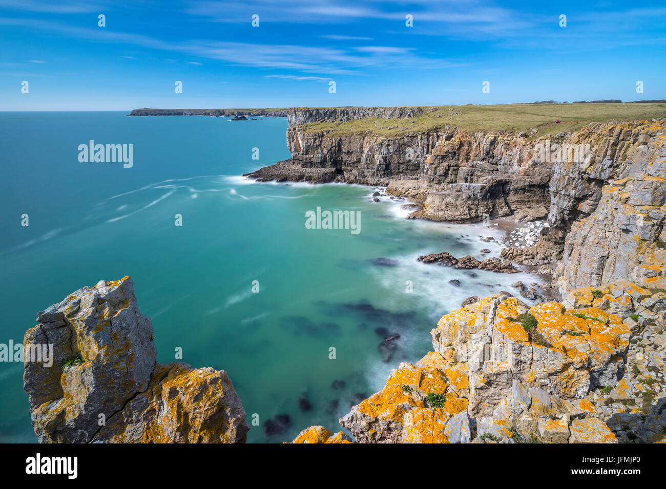 Mowingword seen from Stackpole Head, Stackpole Warren, Pembrokeshire ...