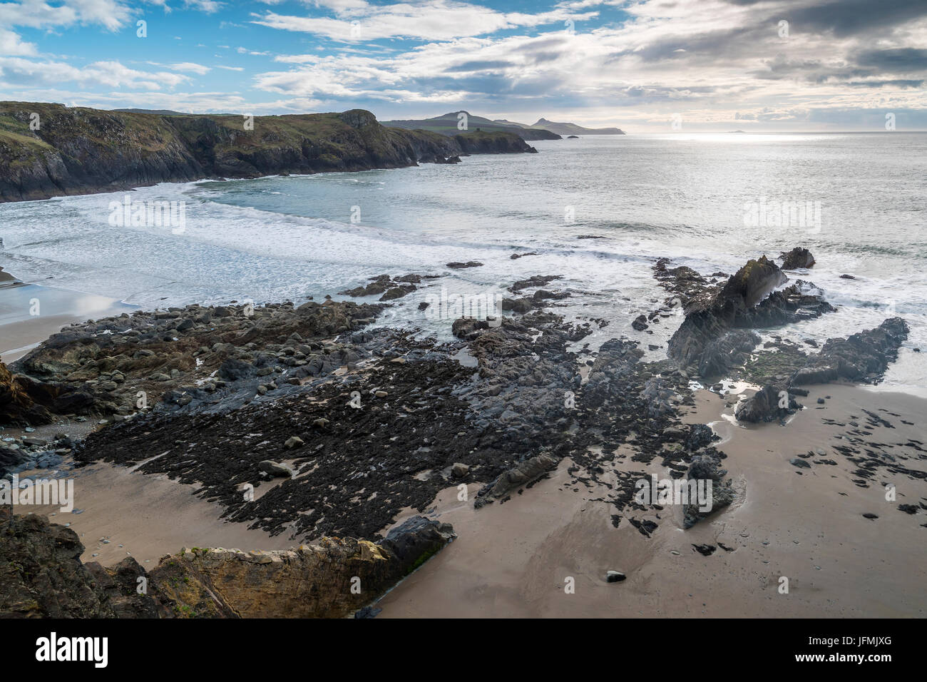 Traeth Llyfn seen from Pembrokeshire Coast Path from Abereiddy to ...