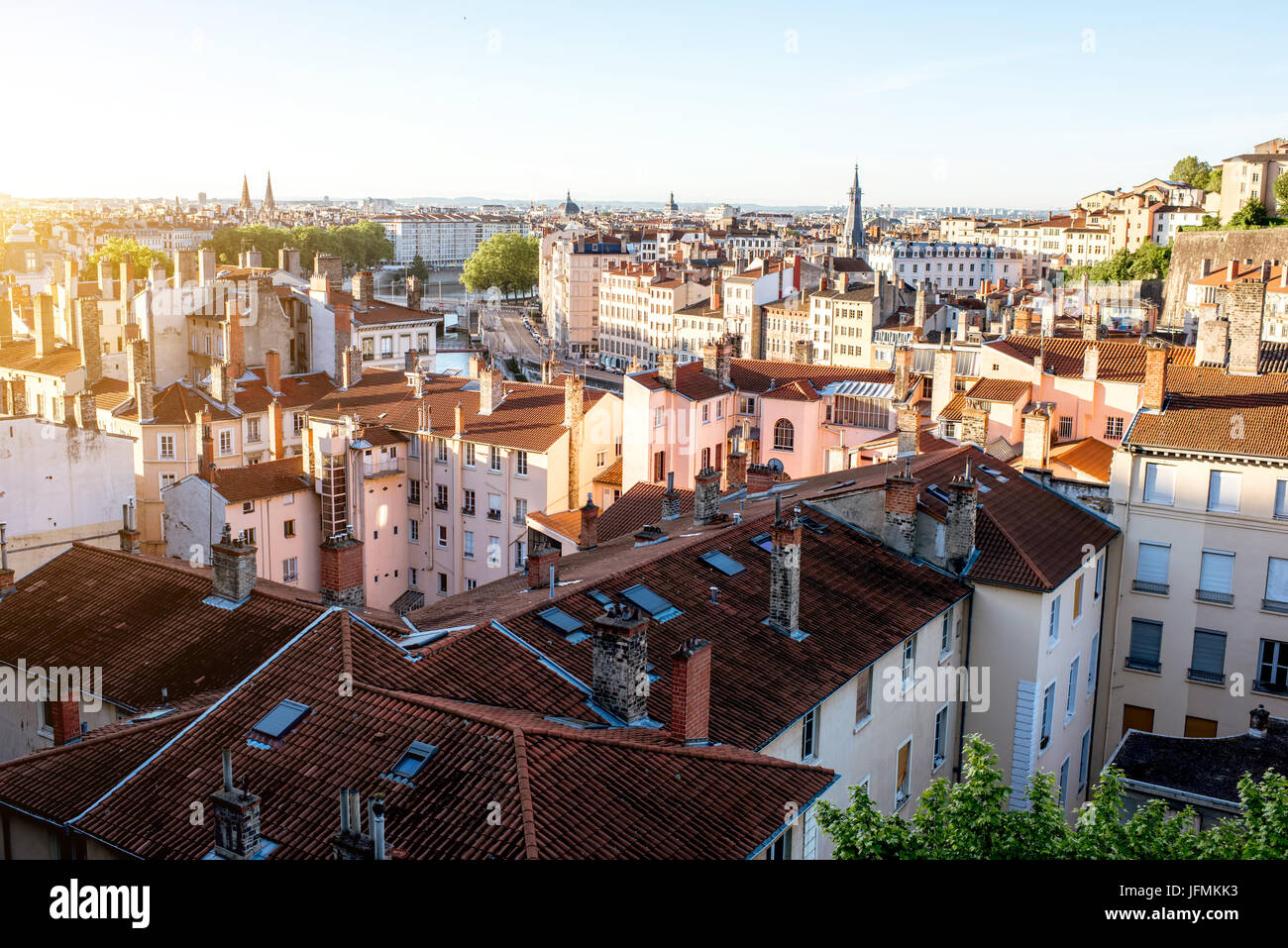 Lyon city in France Stock Photo - Alamy