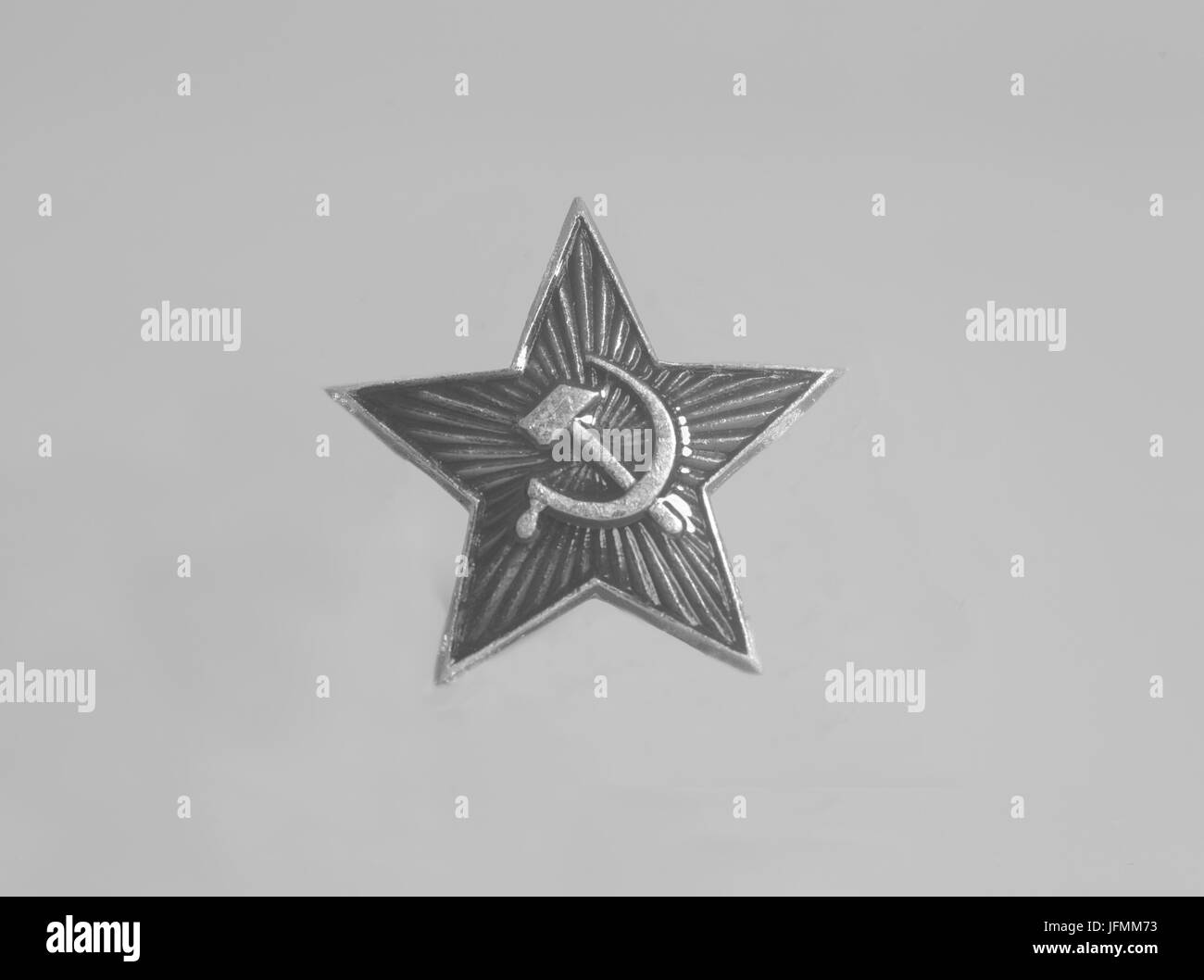 Soviet (ussr) star on gray background Stock Photo - Alamy