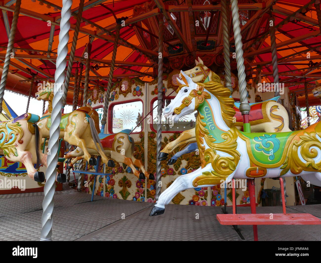 Fairground / Carousel Horse Stock Photo - Alamy