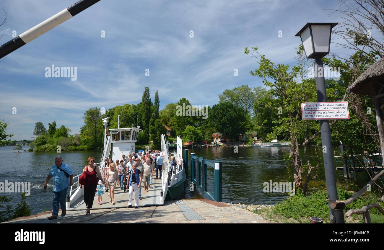 Passenger Ferry to Peacock Island (Pfaueninsel) in Berlin on June 11 ...