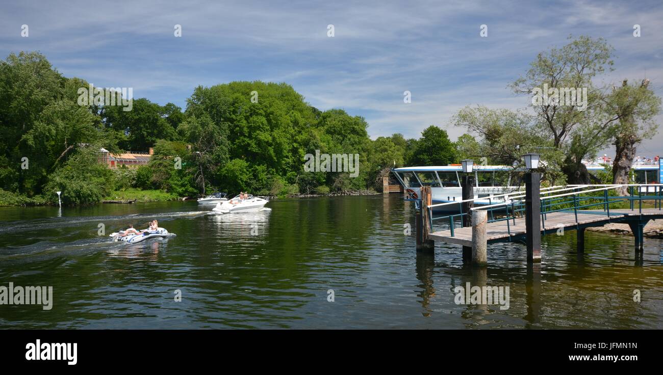Impressions of the Havel River in the surroundings of Peacock Island ...