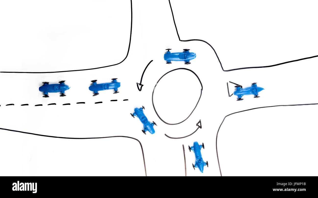 Roundabout car Cut Out Stock Images & Pictures - Alamy