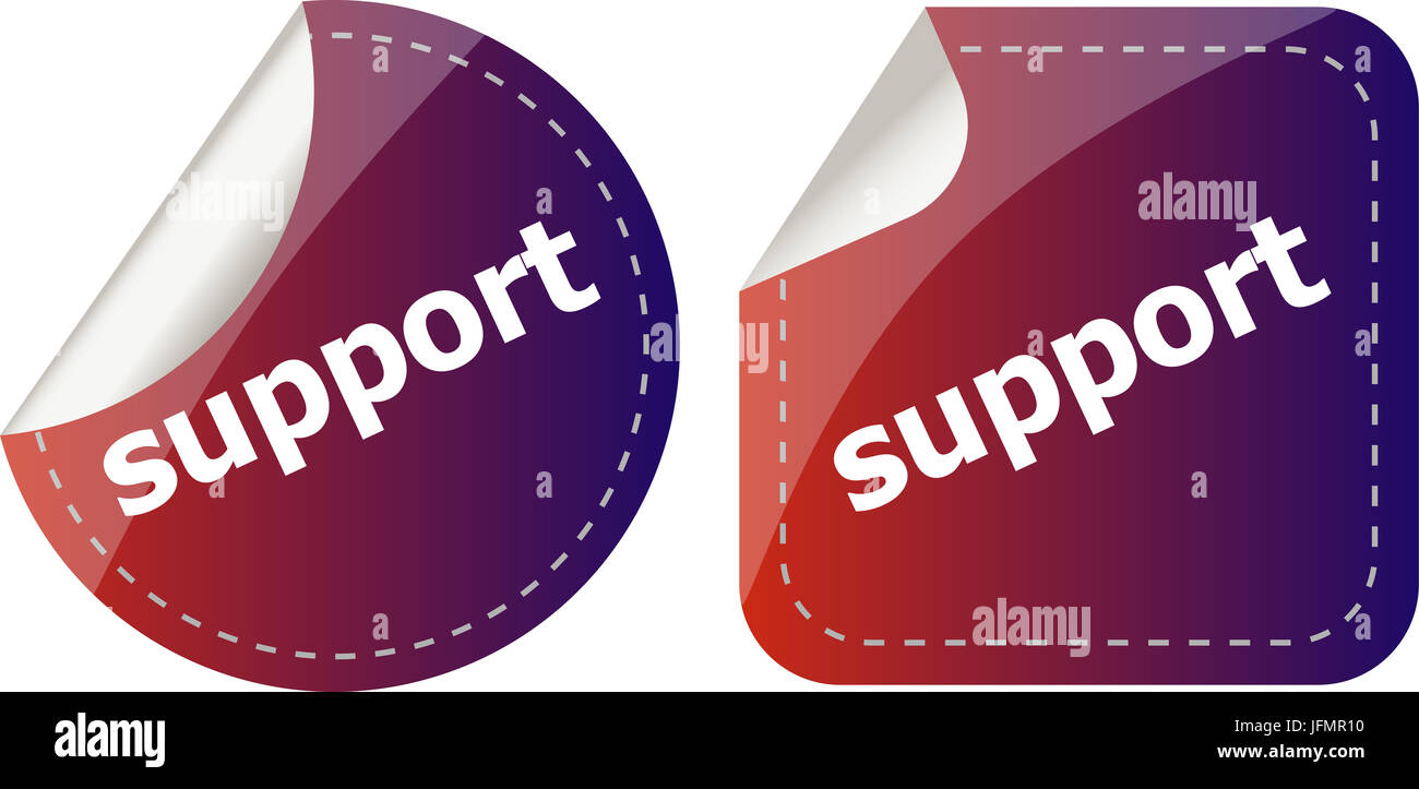 Customer support button hi-res stock photography and images - Alamy