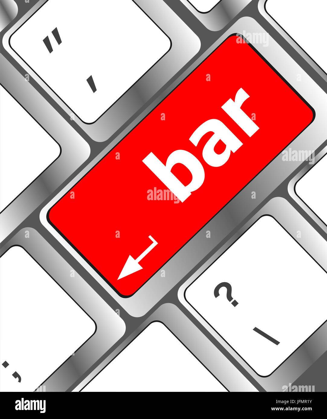 bar button on the digital keyboard keys Stock Photo - Alamy