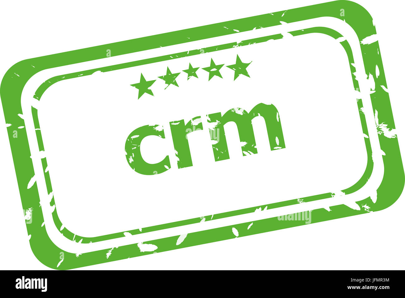crm grunge rubber stamp isolated on white background Stock Photo - Alamy