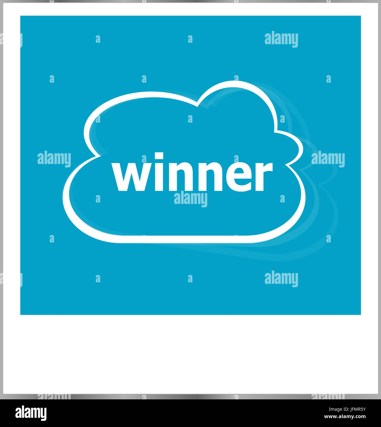 winner word business concept, photo frame isolated on white Stock Photo ...