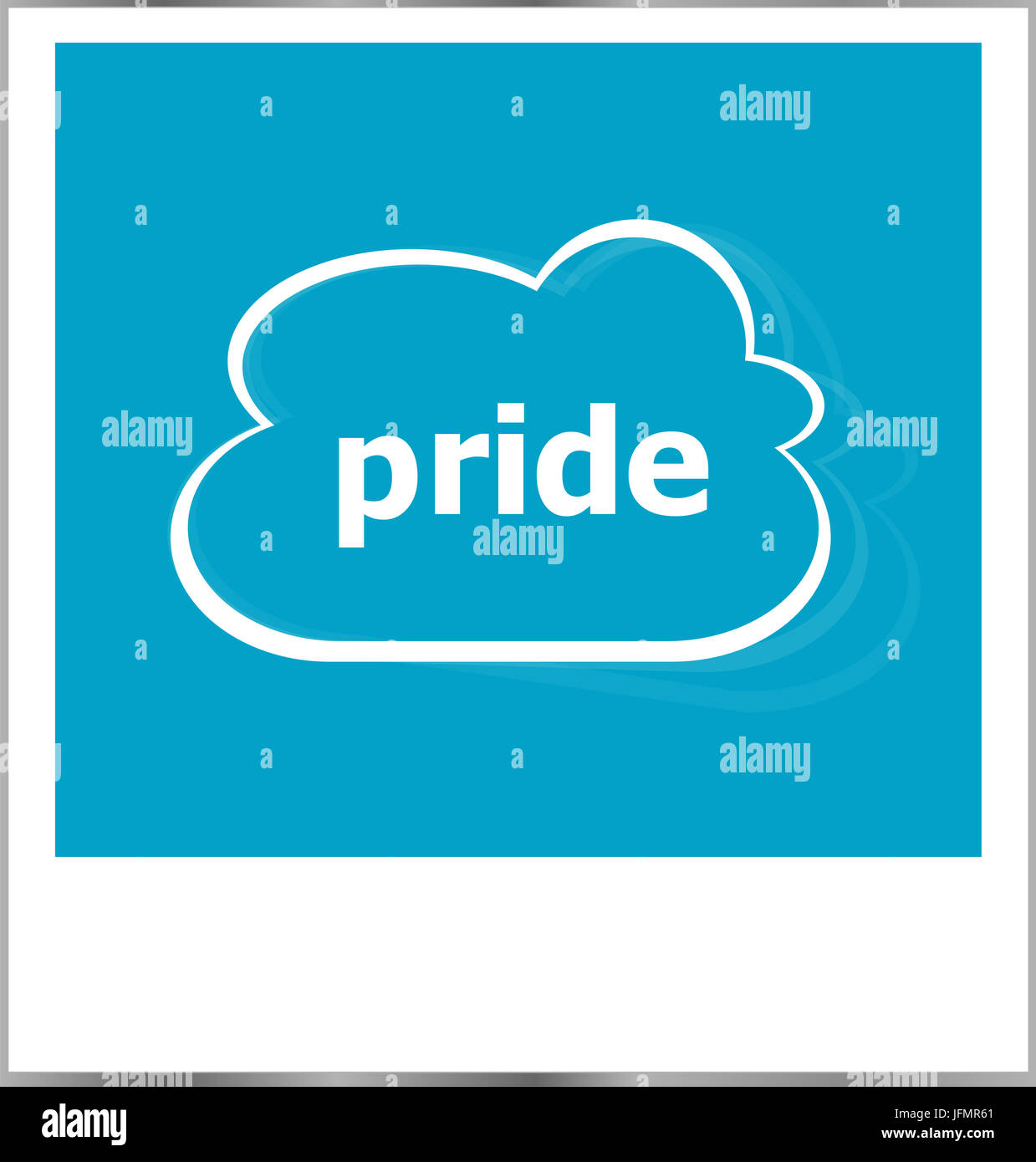 pride word business concept, photo frame isolated on white Stock Photo ...
