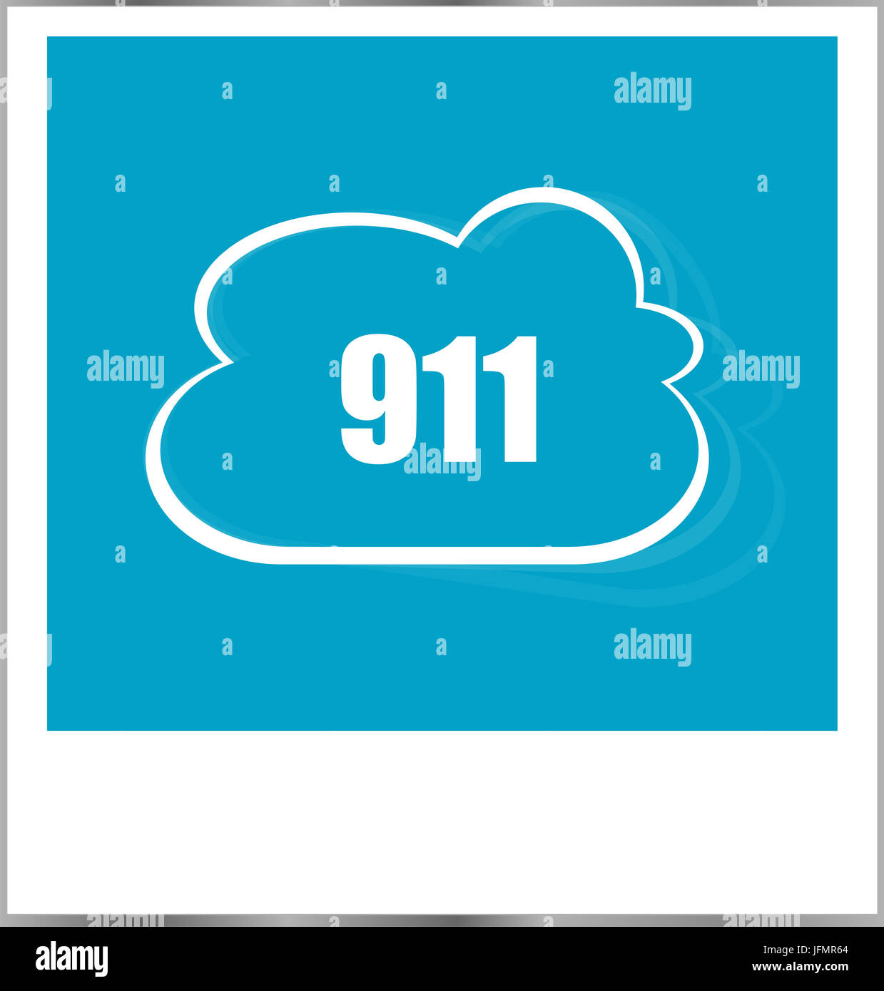 911 word business concept, photo frame isolated on white Stock Photo ...