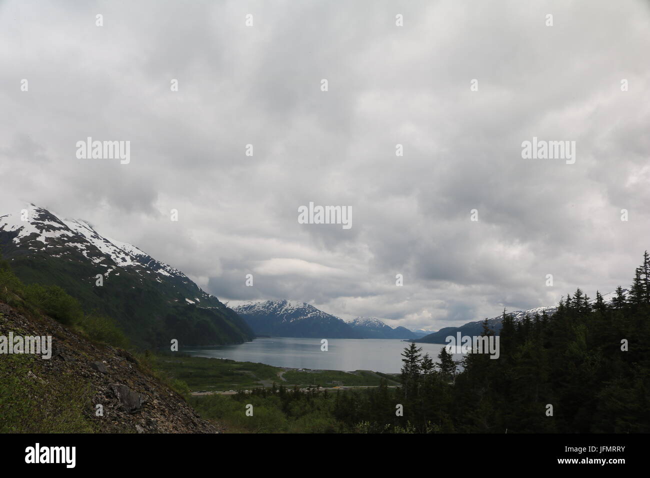 Snow Caped mountains in the great Alaskan outdoors Stock Photo - Alamy