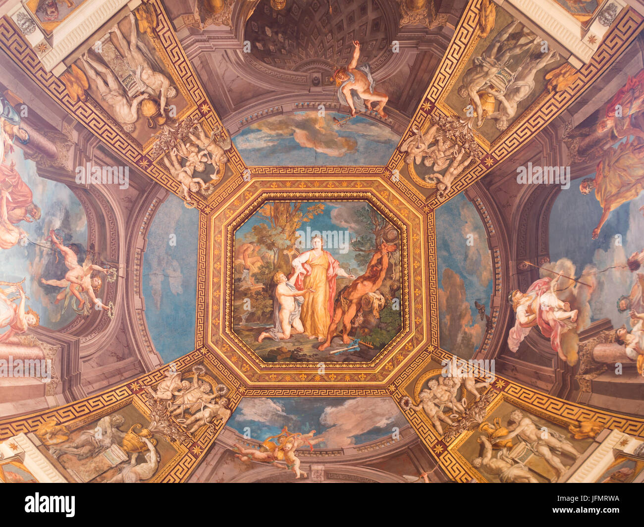 Painted ceiling of vatican museum hi-res stock photography and images - Alamy