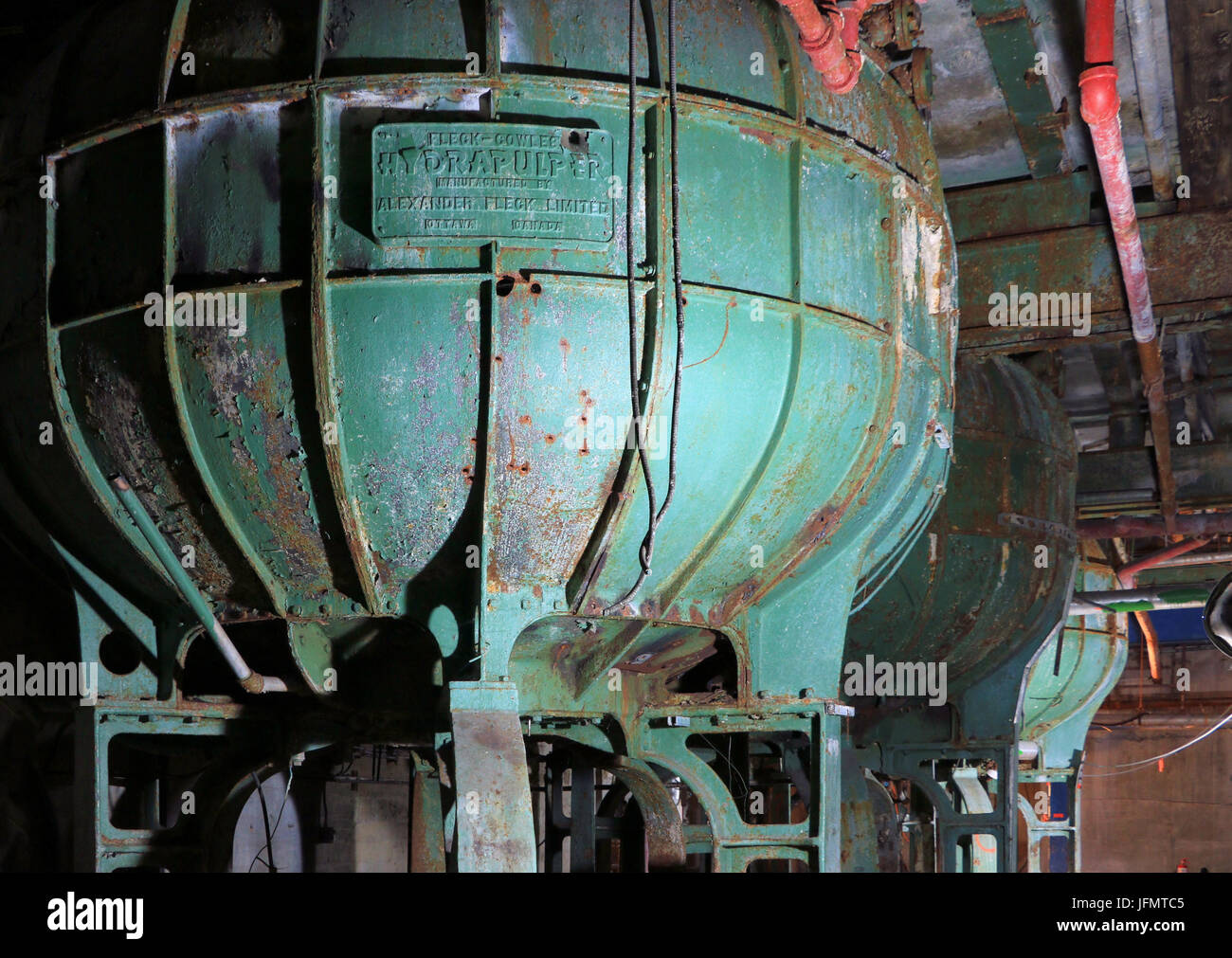 A hydrapulper used in paper manufacture, constructed c 1900 by ...