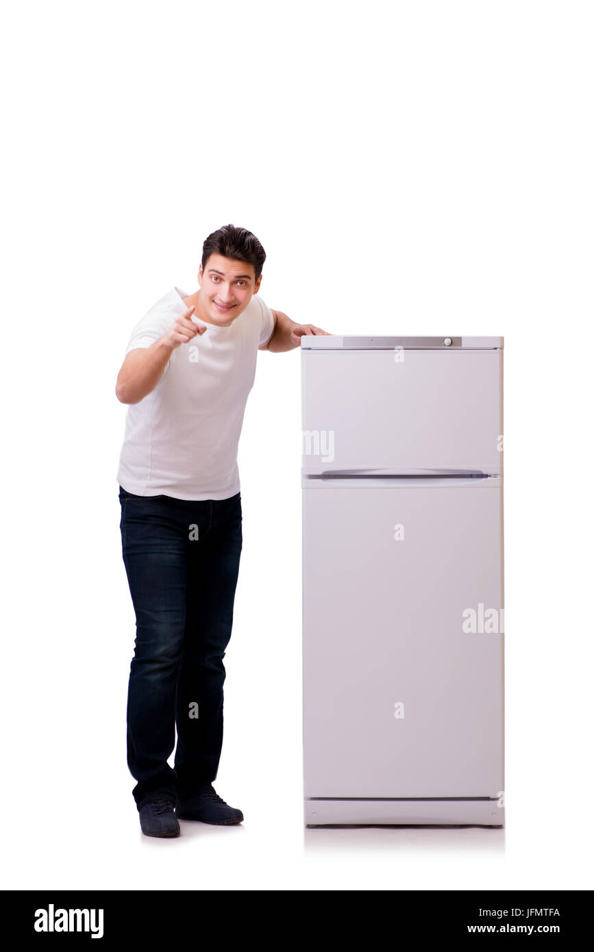 Young handsome next to bridge isolated on white background Stock Photo ...