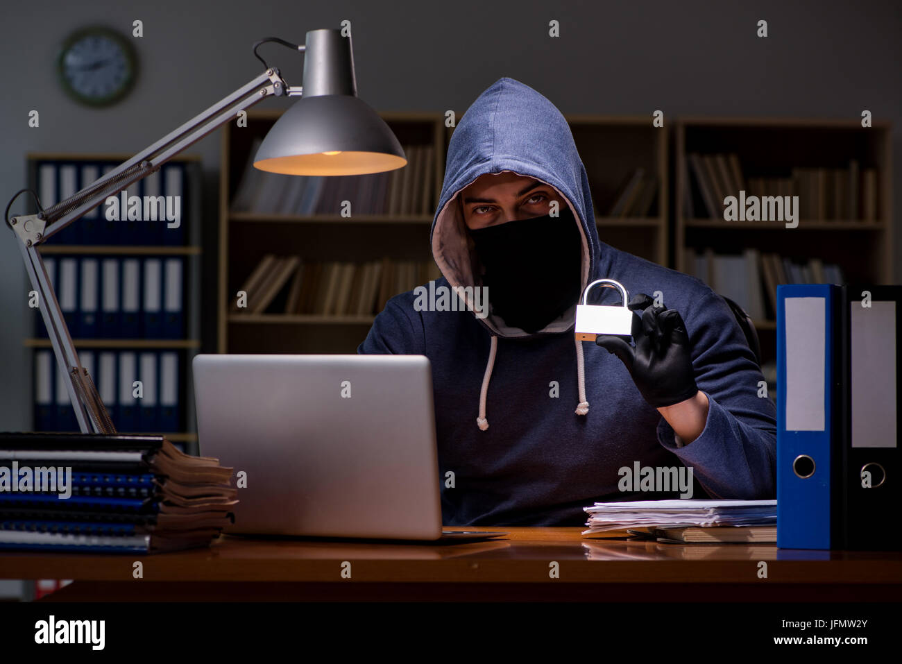 Hacker stealing personal data from home computer Stock Photo - Alamy