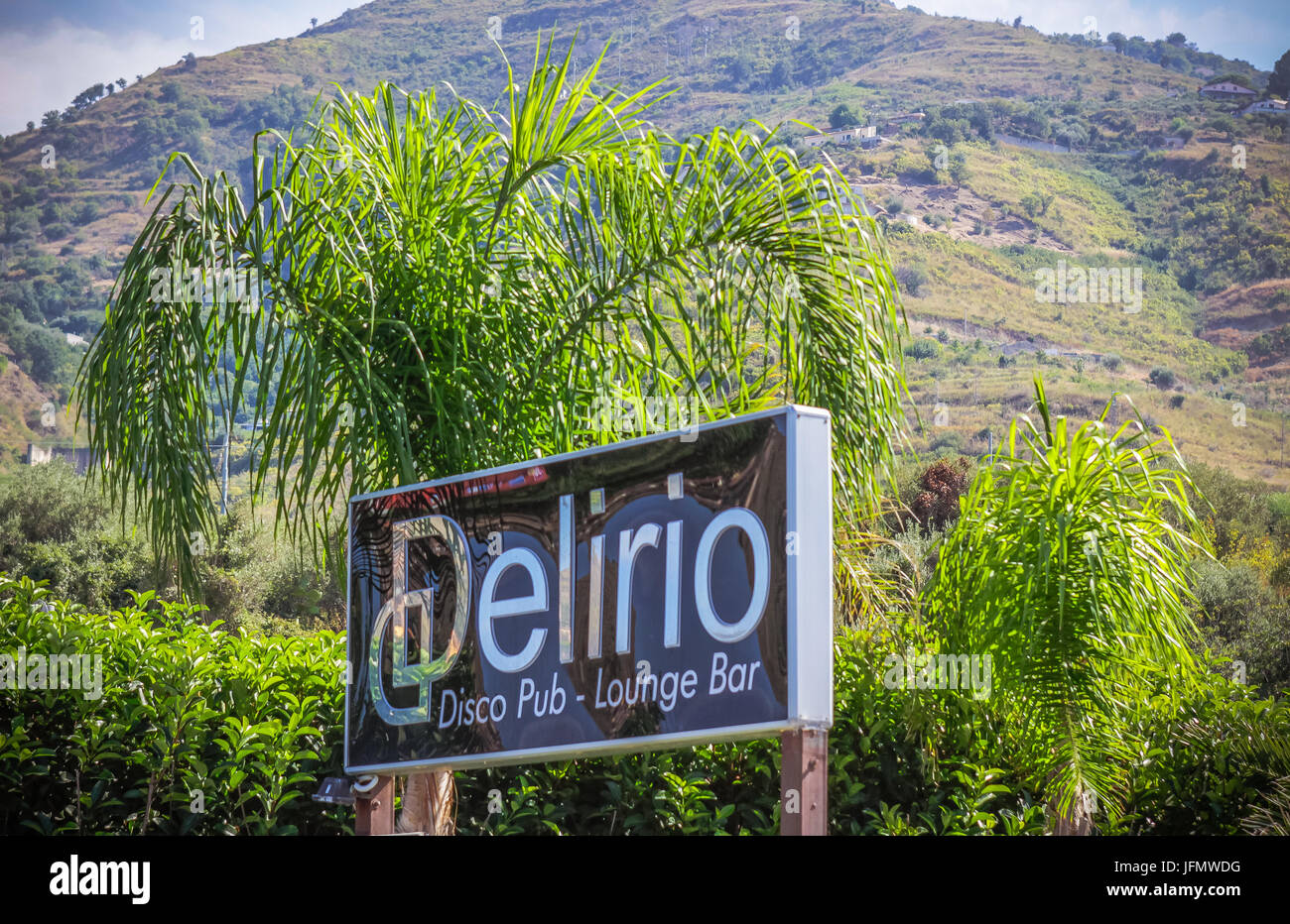 Bech Bar in Cefalu, Sicily Stock Photo - Alamy