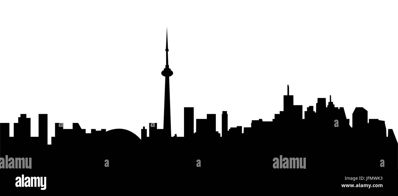Toronto skyline silhouette hi-res stock photography and images - Alamy