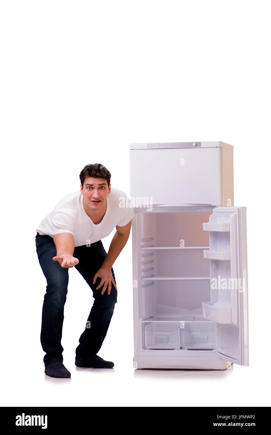 Empty fridge man hi-res stock photography and images - Alamy