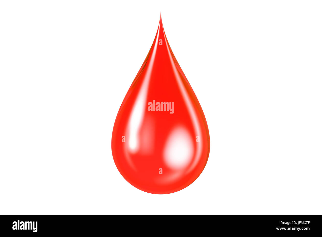Blood drop closeup, 3D rendering isolated on white background Stock ...