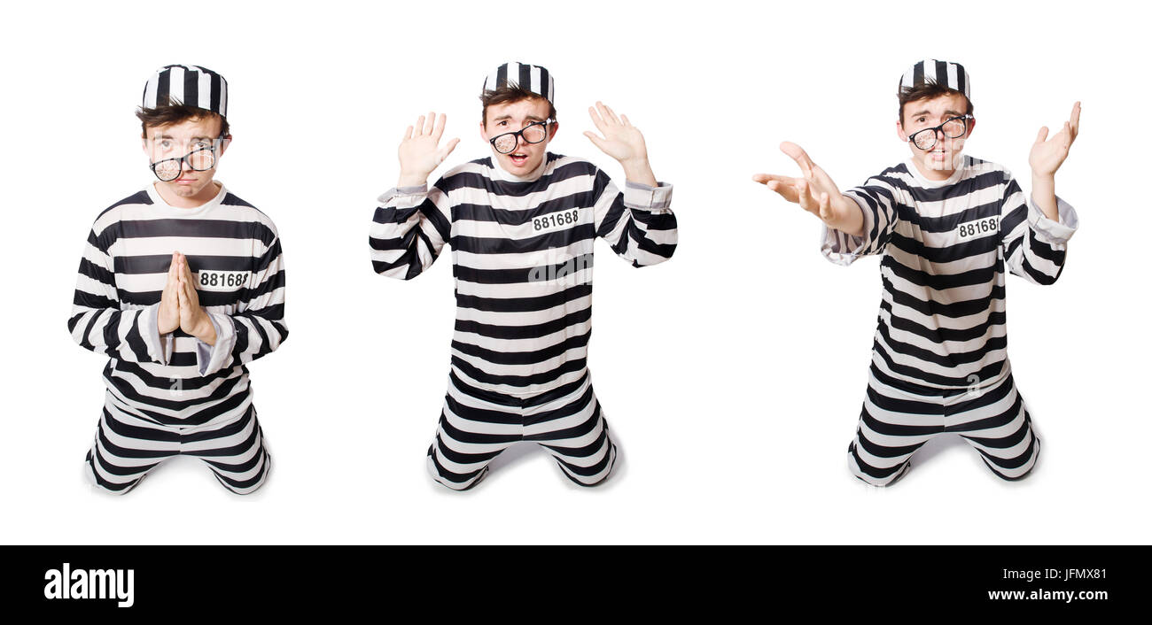 Funny prison inmate in concept Stock Photo - Alamy