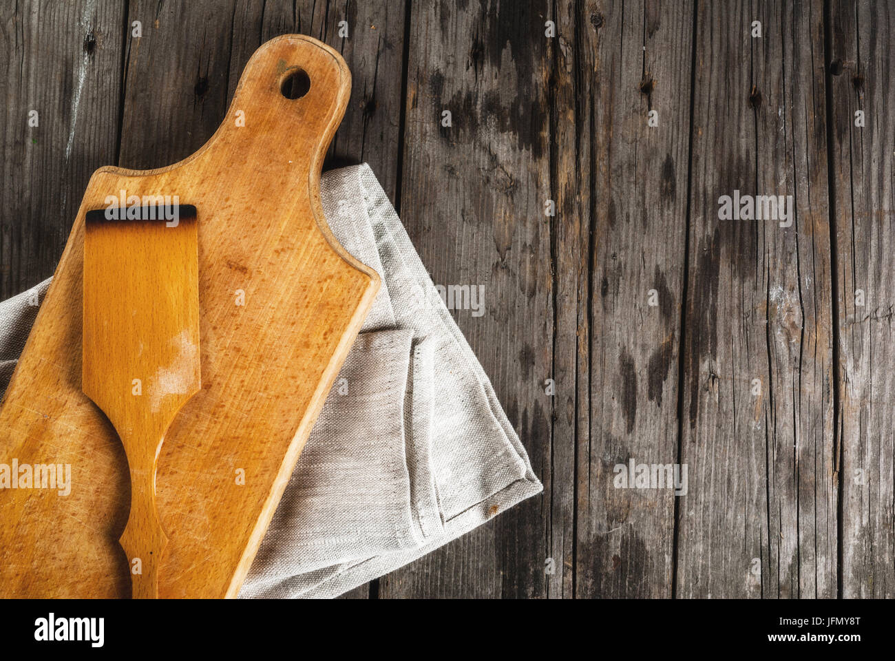 Baking background. Tools and ingredients for baking on the old rustic ...