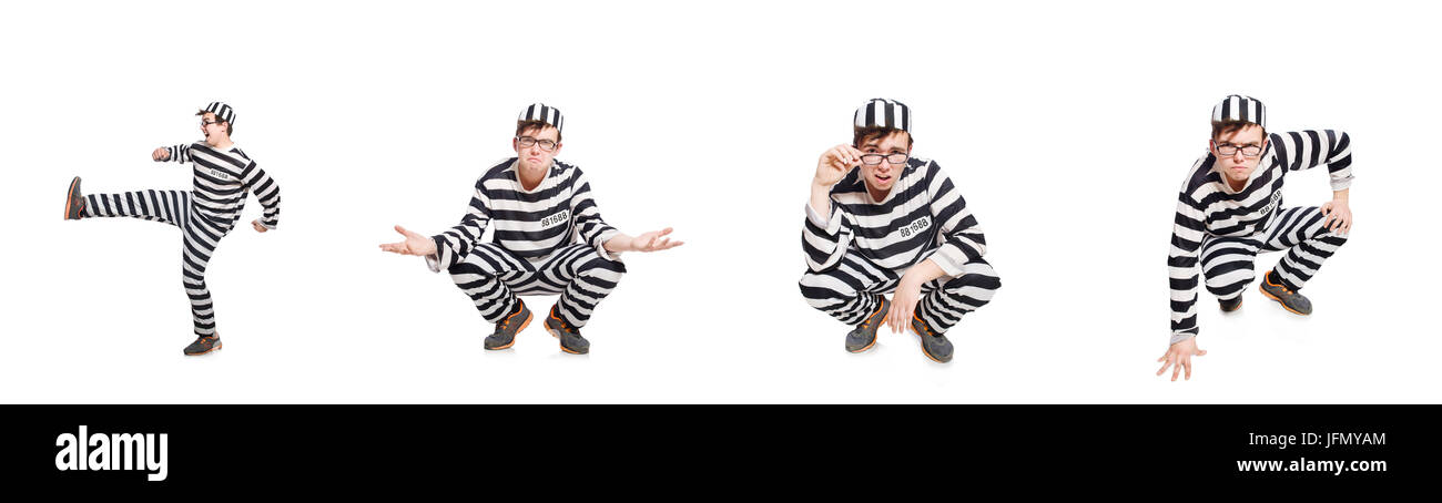 The funny prison inmate in concept Stock Photo - Alamy