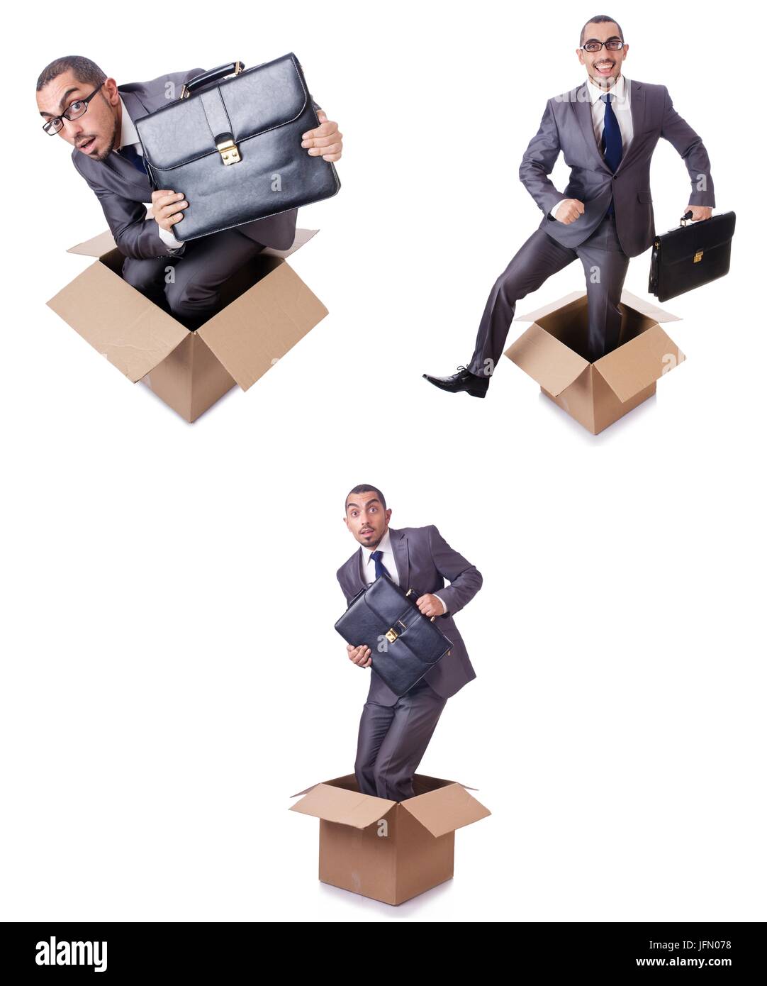 The thinking out of box concept Stock Photo - Alamy