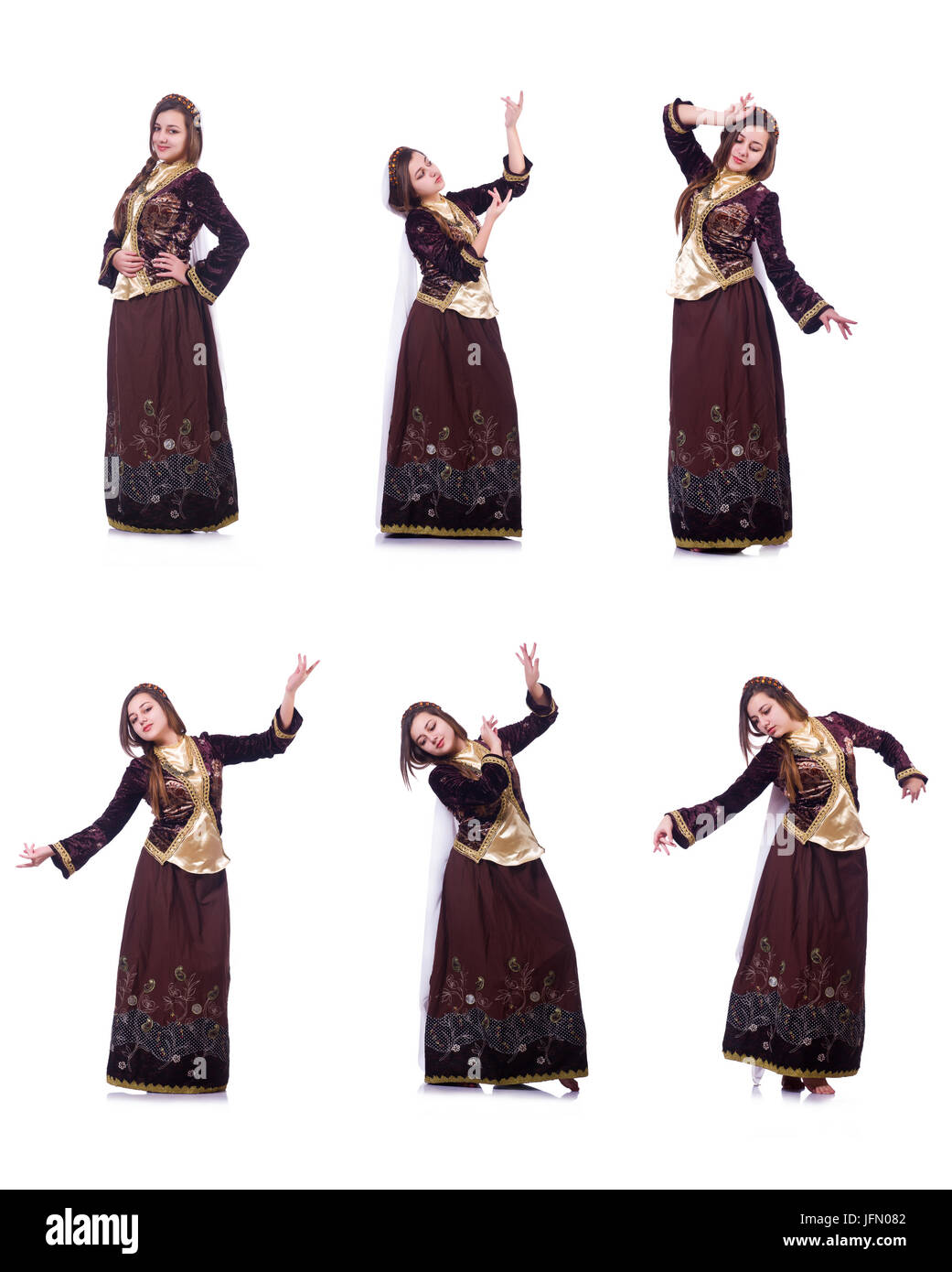 The young lady dancing traditional azeri dance Stock Photo - Alamy