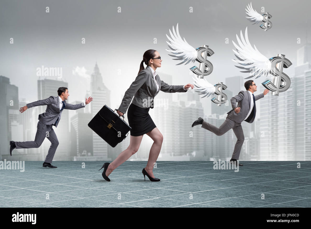 Angel chasing hi-res stock photography and images - Alamy
