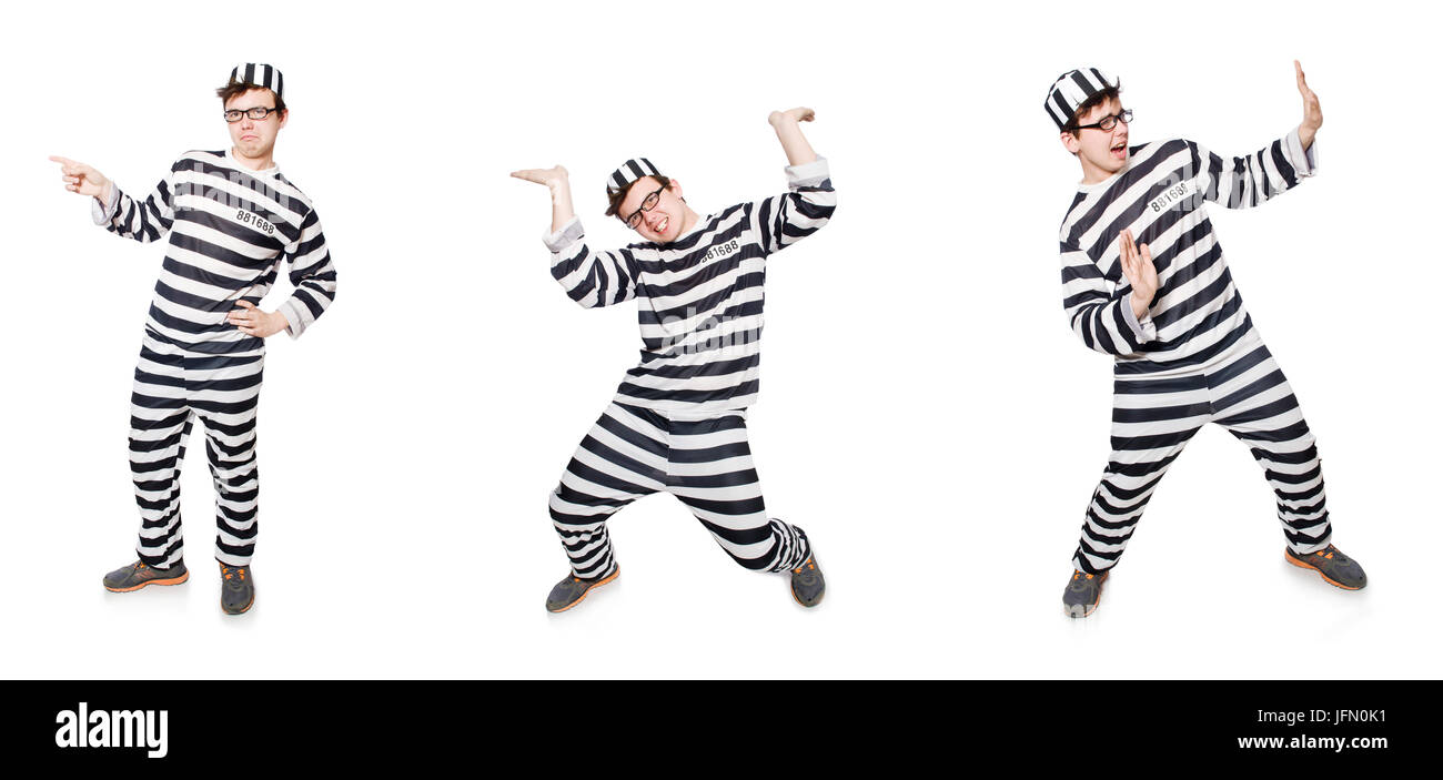 The funny prison inmate in concept Stock Photo - Alamy