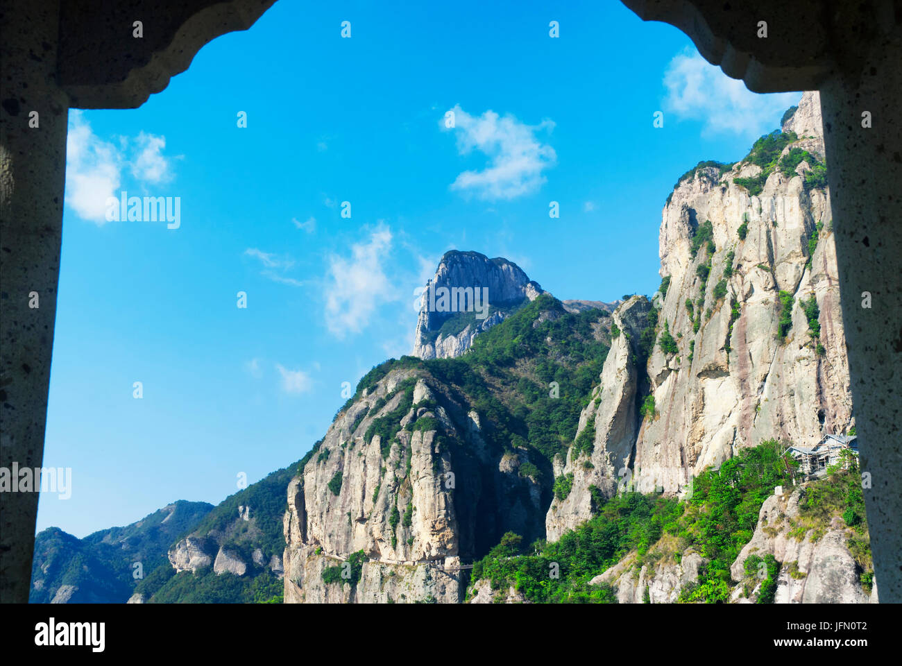 Guanying peak mountains in the Fangdong scenic area of Yandangshan ...