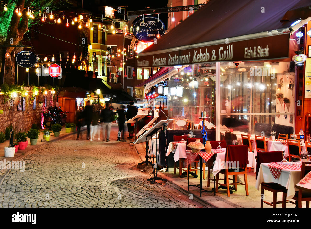 Restaurants in Istanbul, Turkey Stock Photo - Alamy