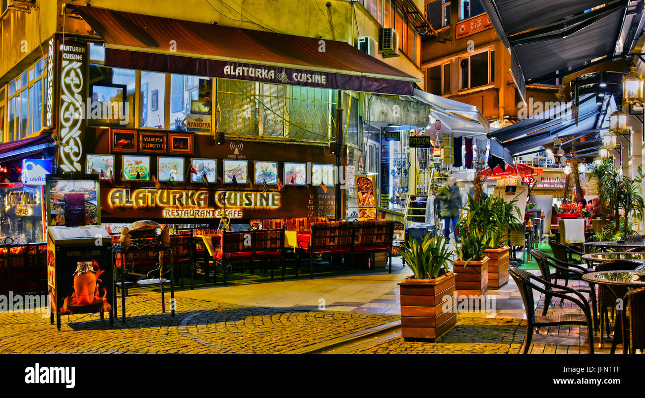 Restaurants in Istanbul, Turkey Stock Photo - Alamy