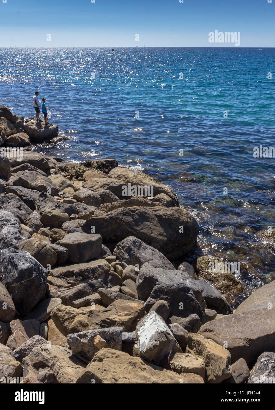 Sea and rocks Stock Photo - Alamy