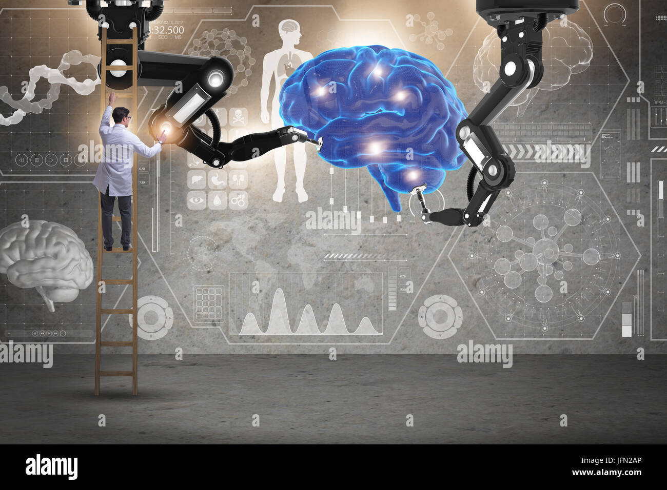 Ai doctor brain hi-res stock photography and images - Alamy