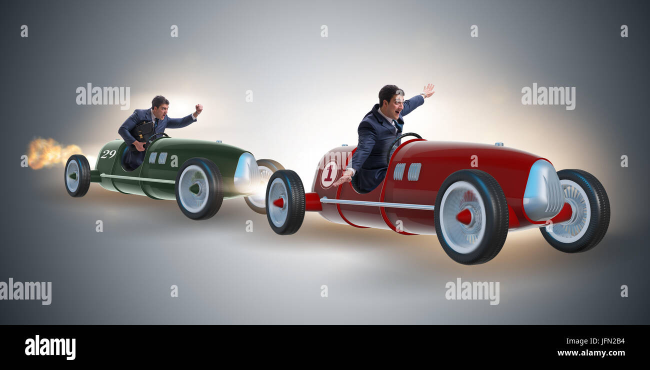 The competition concept with business people competing Stock Photo - Alamy