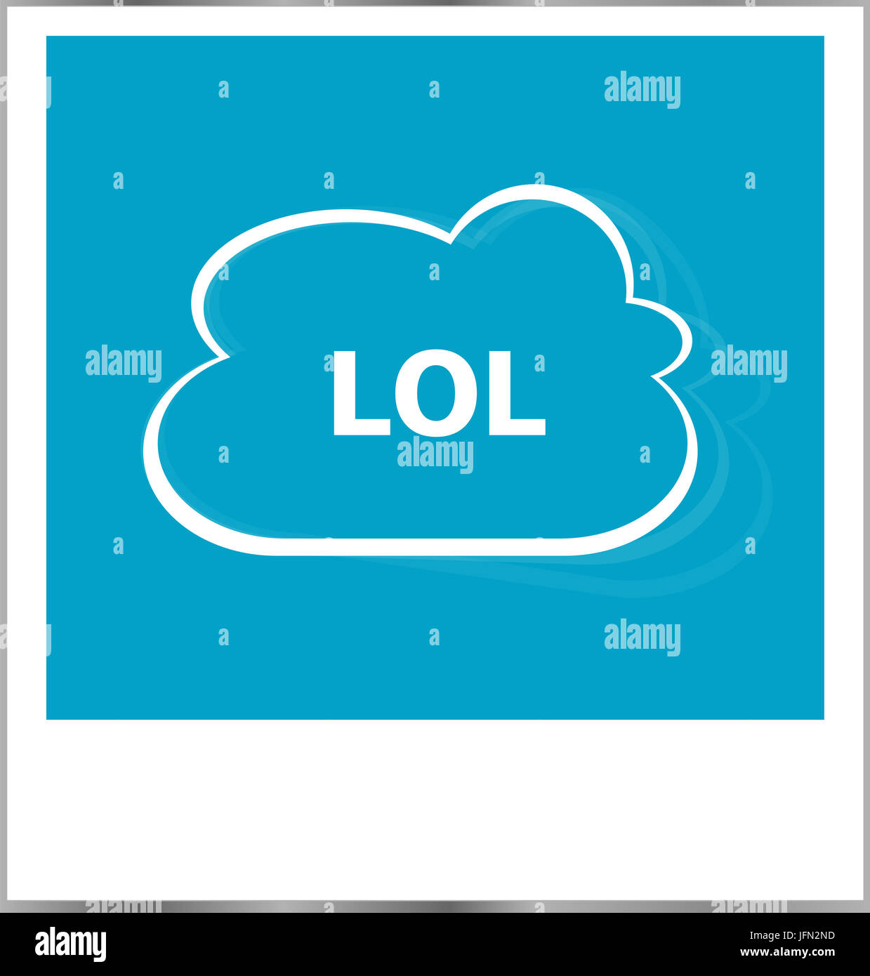 Lol word business concept, photo frame isolated on white Stock Photo ...