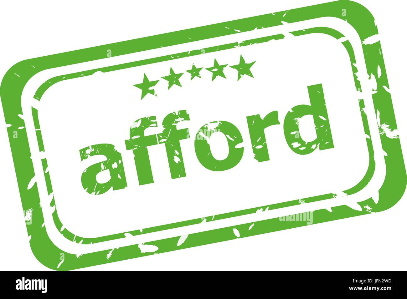 rubber stamp with afford word isolated on white Stock Photo - Alamy