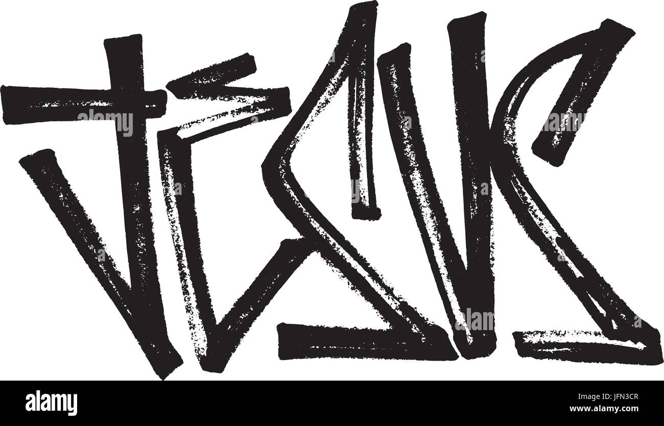 Hand drawn vector illustration or drawing of the word Jesus witn an ...